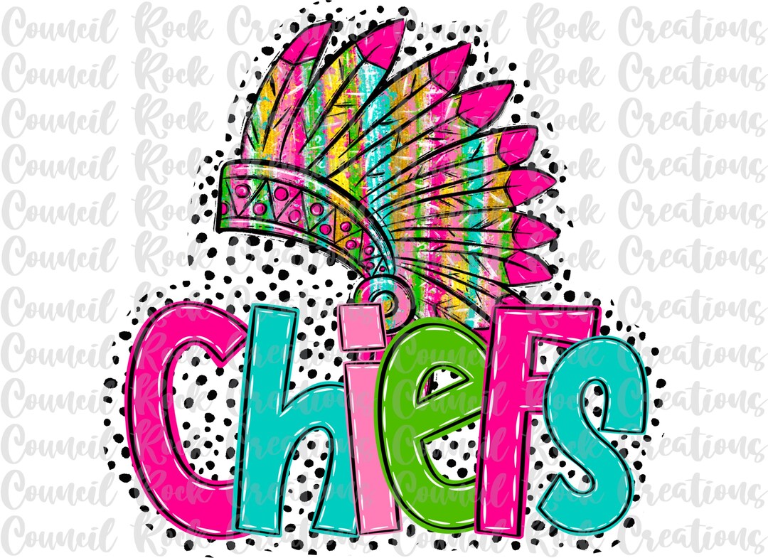 Chiefs PNG, Realistic Paint Stripes, Glitter, School Spirit, Mascot ...