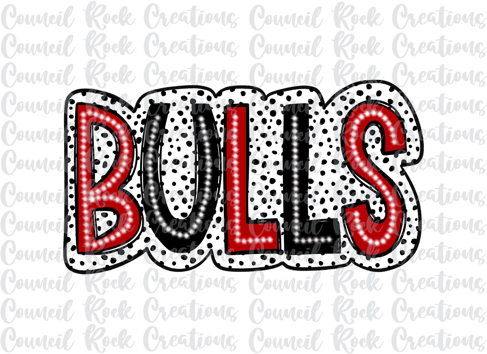 Bulls PNG, Dalmatian Dots, Mascot, School Spirit, Team Spirit, Digital ...