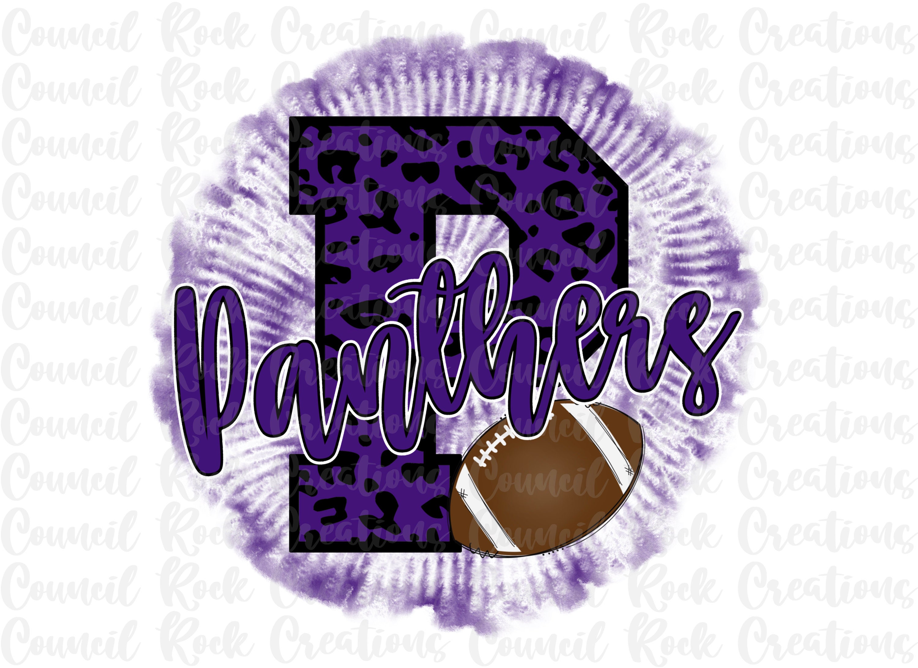 Purple Panther Football Logos