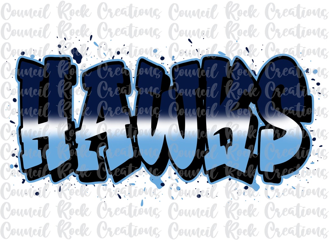 Hawks PNG | Graffiti | Digital File | Sublimation Download | School ...