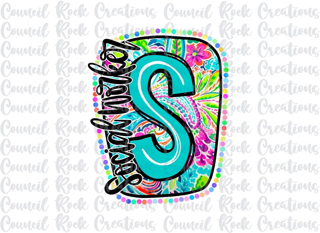Social Worker S Scribble Letter PNG, Bright Paisley Floral Background ...