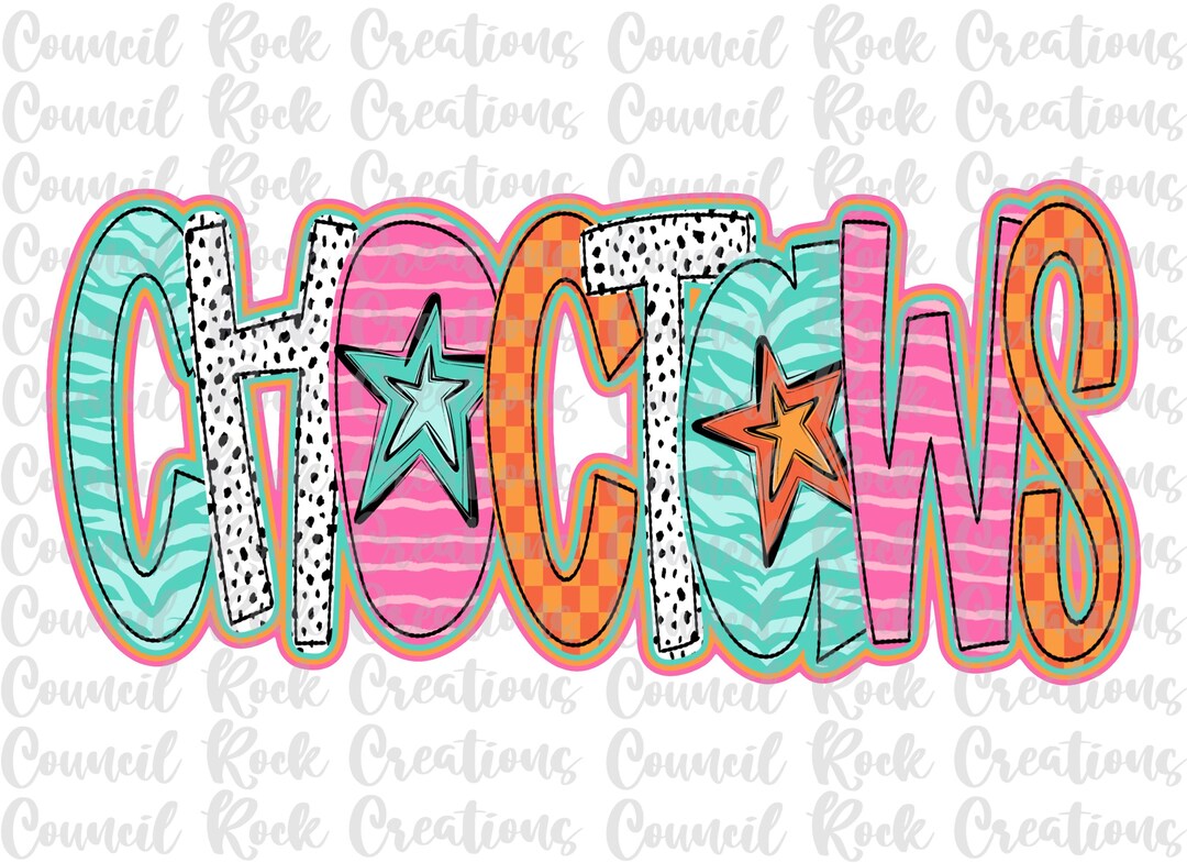 Choctaws Png, Colorful, Checkered, Zebra Print, Dalmatian Dots, Hand ...