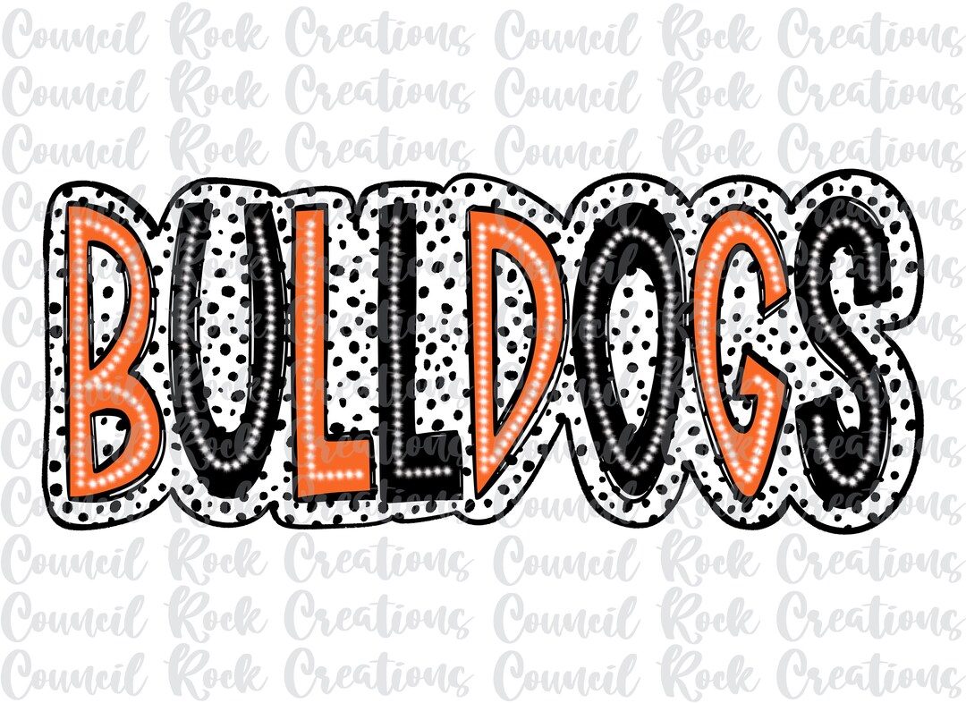 Bulldogs PNG, Dalmatian Dots, Mascot, School Spirit, Team Spirit ...