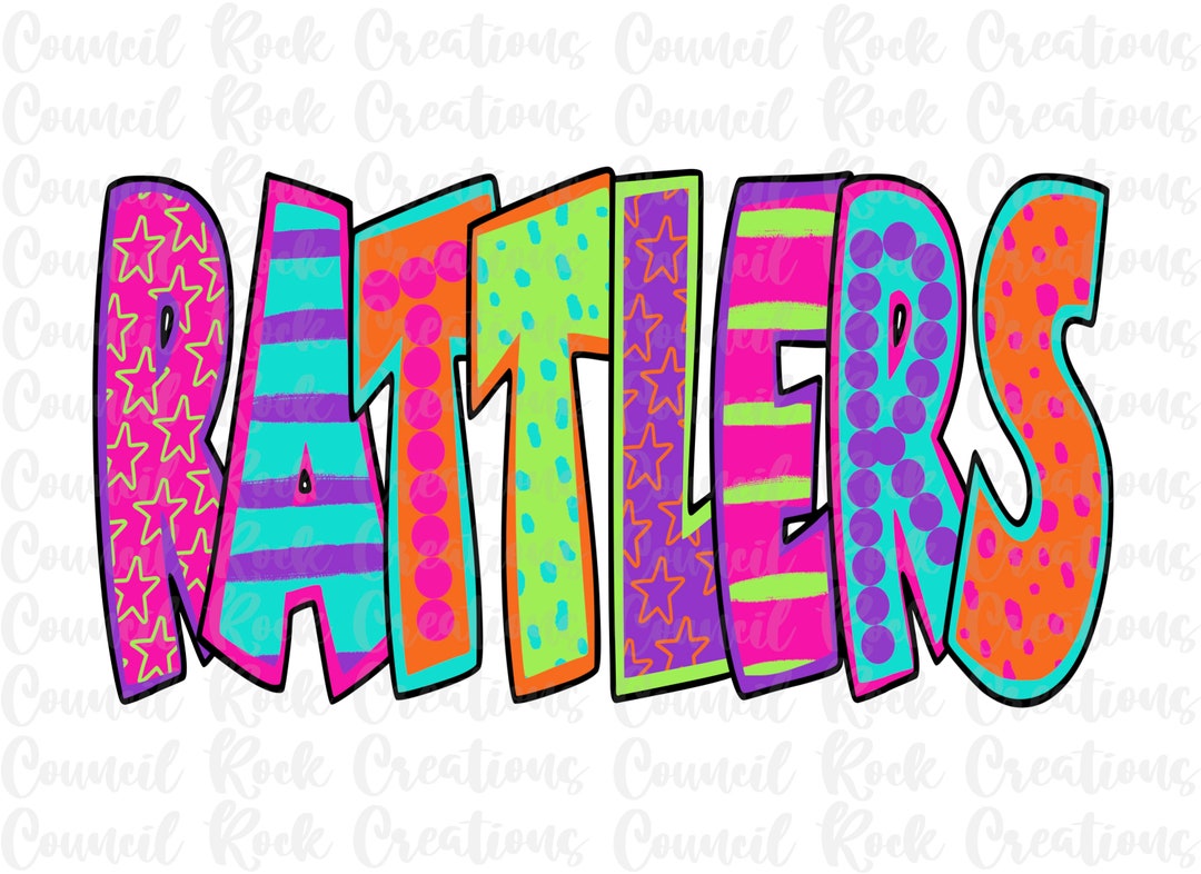 Rattlers PNG, Colorful, School Spirit, Team Spirit, Digital File ...