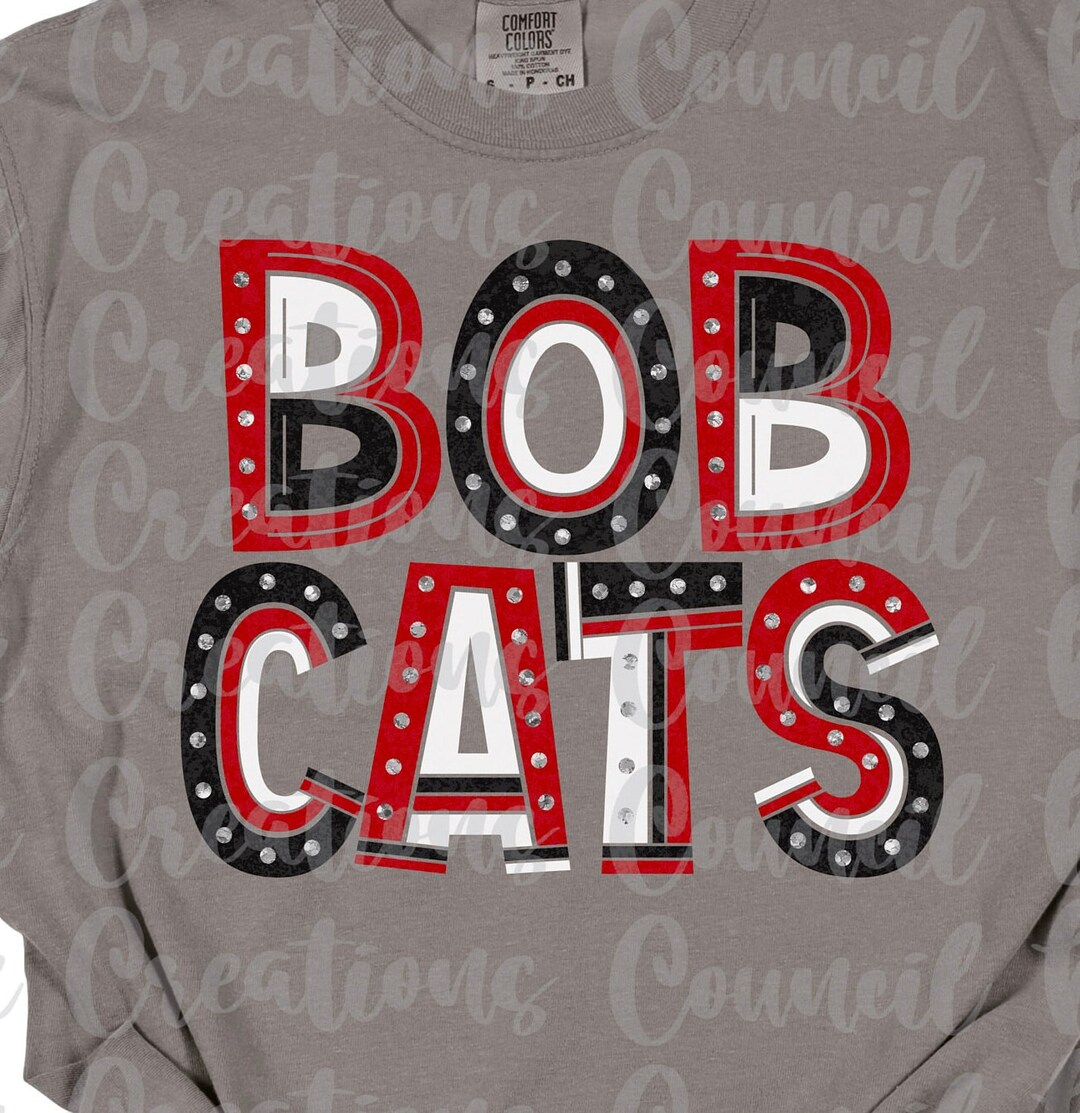 Bobcats Png, Glitter Dots, Mascot, School Spirit, Team Spirit, Digital ...