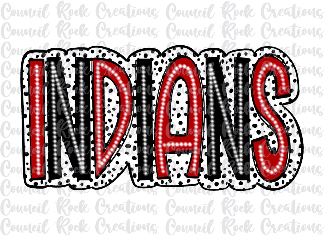 Indians PNG, Dalmatian Dots, Mascot, School Spirit, Team Spirit ...