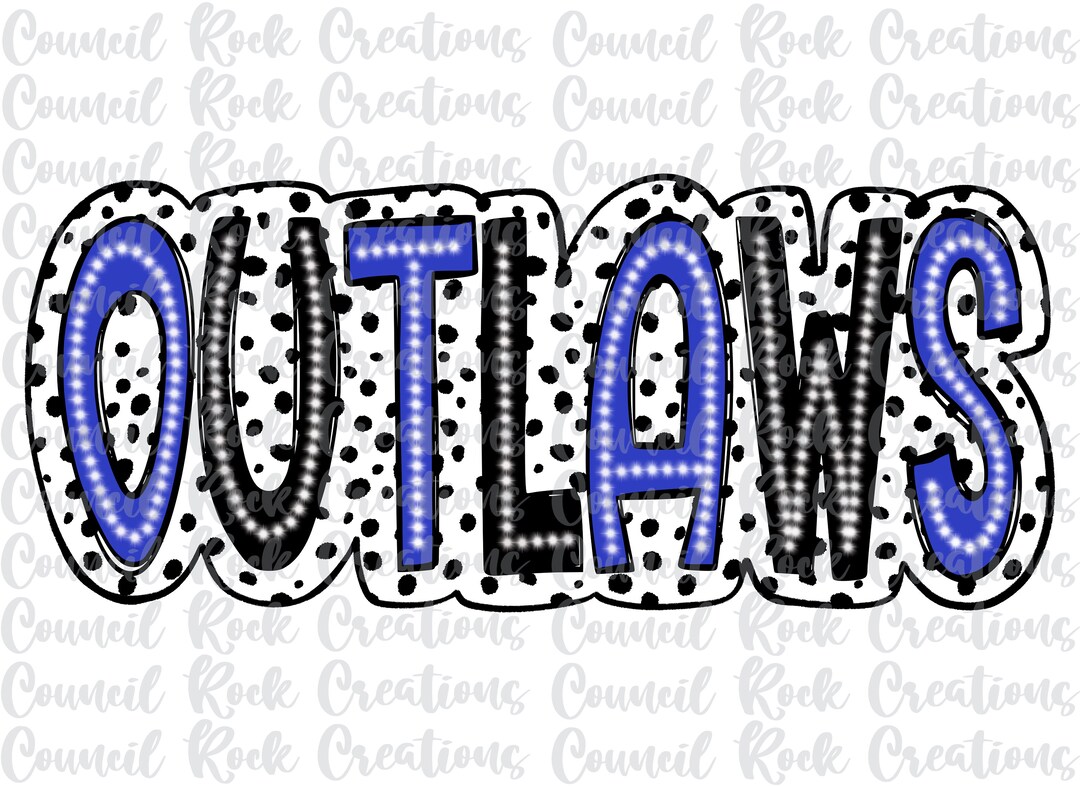 Outlaws PNG, Dalmatian Dots, Mascot, School Spirit, Team Spirit ...