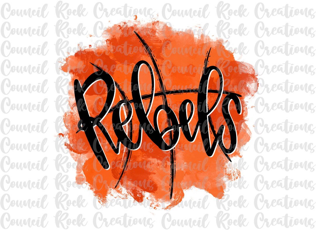 Rebels Basketball Splatter PNG, School Spirit, Sports, Mascot, Digital ...