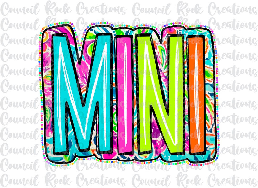 Mini PNG, Scribble Doodle, Bright Paisley Floral, Digital File ...
