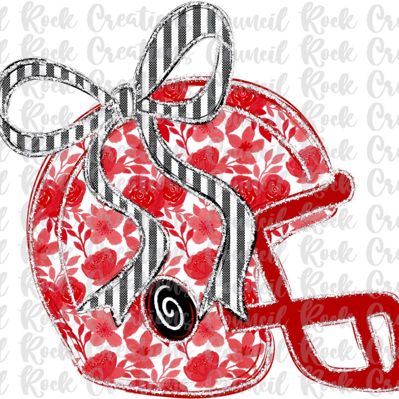 Football Helmet Floral - Etsy