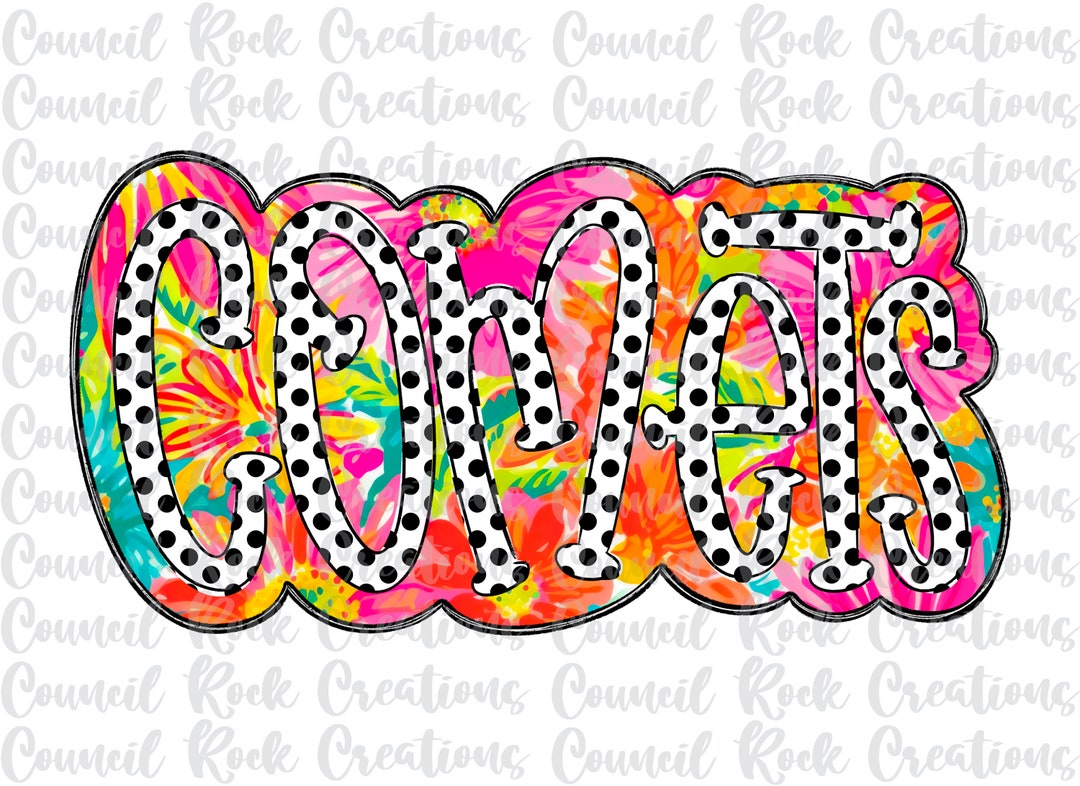 Comets Png, Polka Dot Doodle Letter, Bright Tropical Floral, Mascot ...