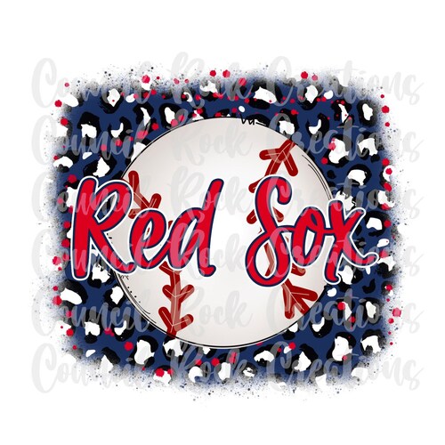 Baseball PNG Navy Cheetah Print Background Digital File - Etsy
