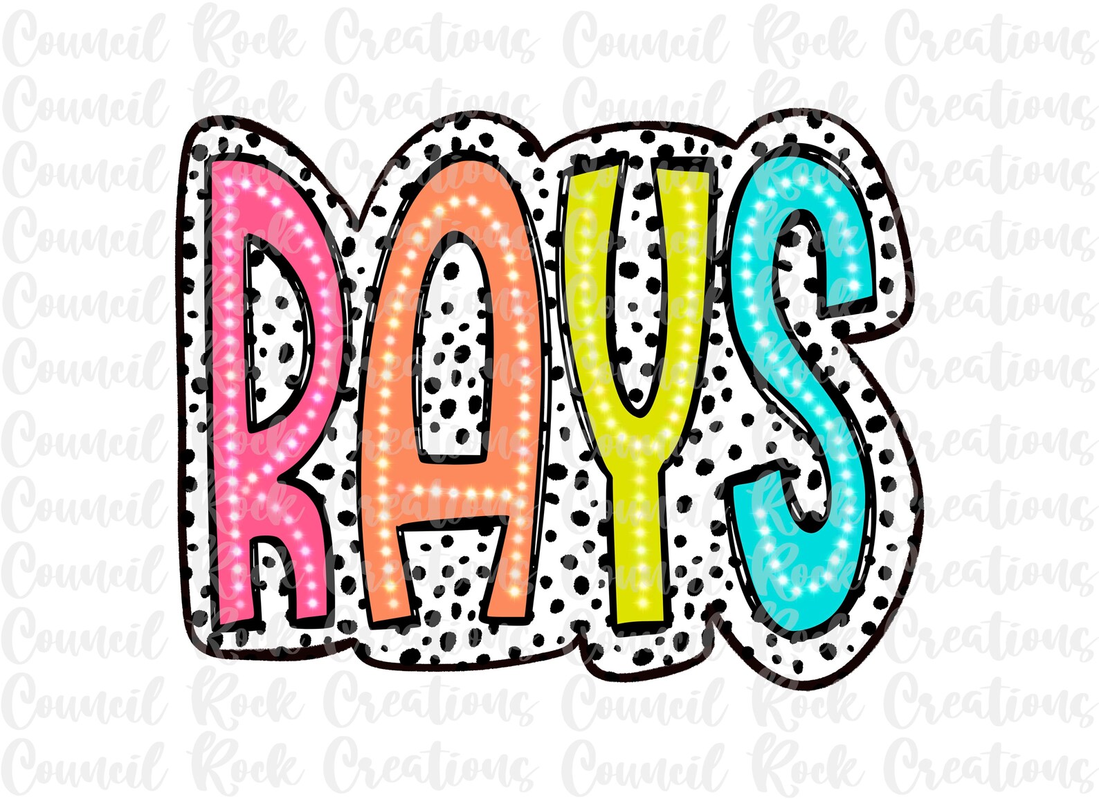 Rays PNG, Colorful, Dalmatian Dots, Mascot, School Spirit, Team Spirit ...
