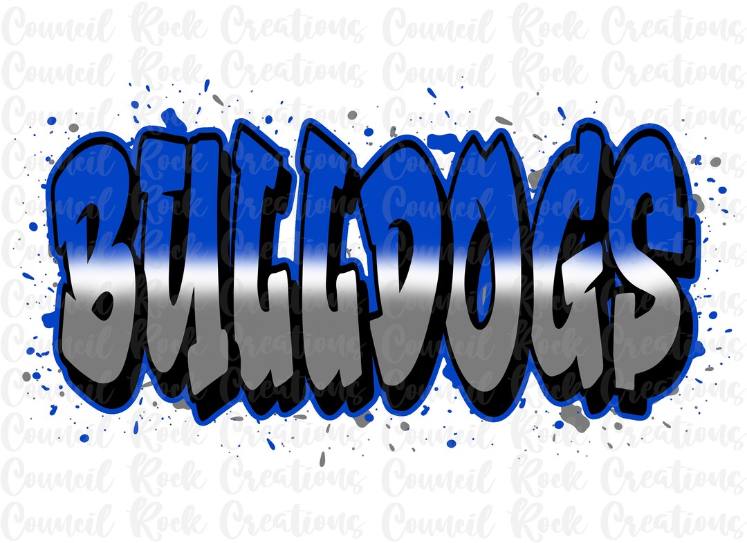 Bulldogs PNG | Graffiti | Digital File | Sublimation Download | School ...