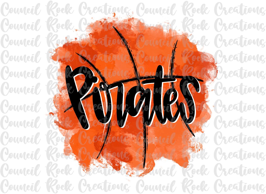 Pirates Basketball Splatter PNG, School Spirit, Sports, Mascot, Digital ...