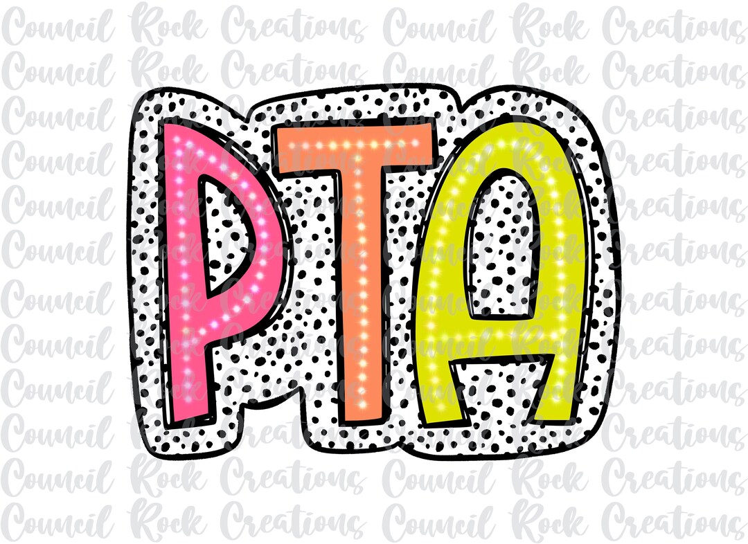 PTA PNG, Colorful, Dalmatian Dots, Digital Gile, Sublimation Download ...