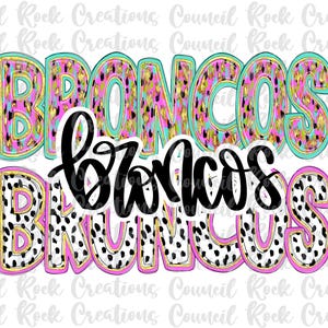 Broncos Png, Bright Confetti Doodle Letters, Glitter, Dalmatian Dots ...