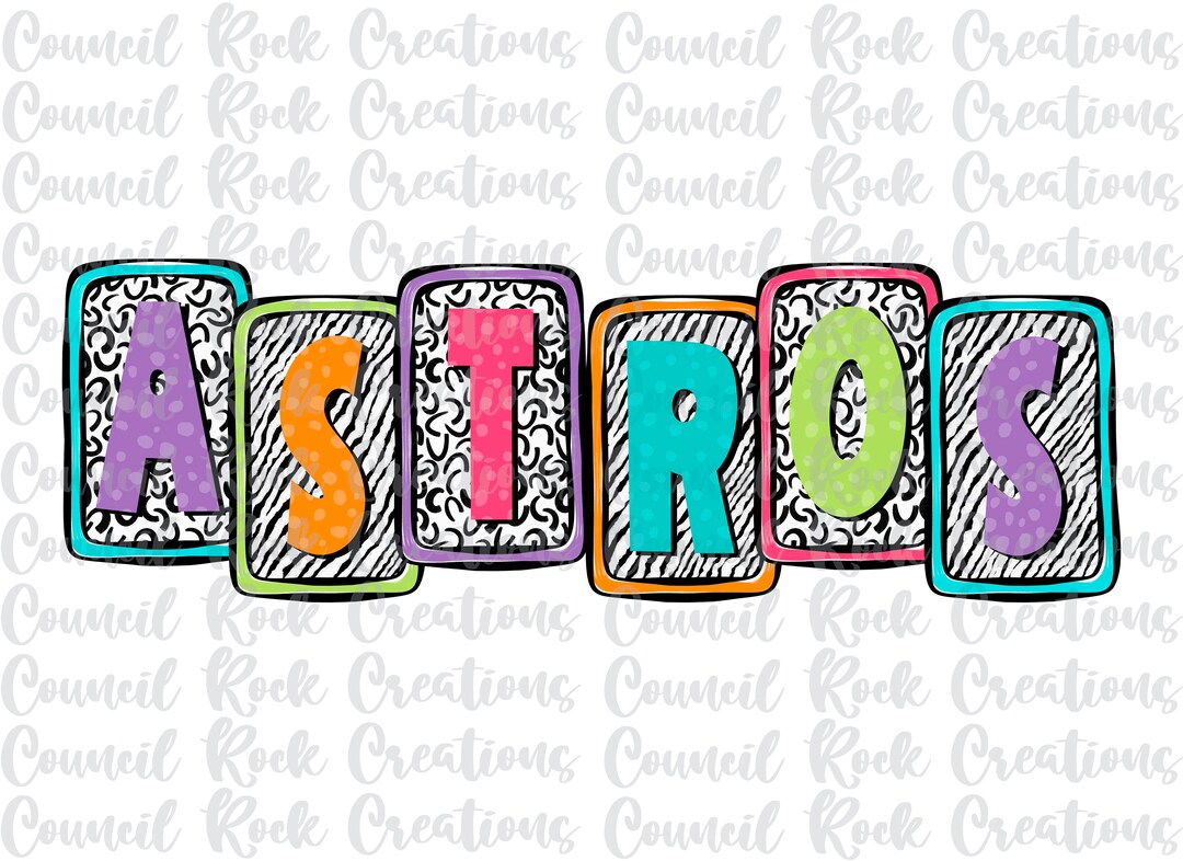 Astros PNG, Colorful, Pattern Blocks, School Spirit, Mascot, Team ...