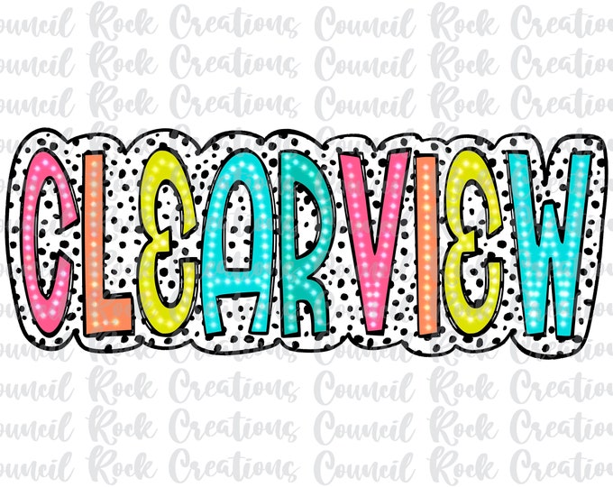 CLEARVIEW PNG, Colorful, Dalmatian Dots, Mascot, School Spirit, Team ...