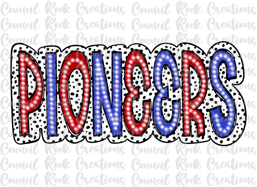 Pioneers PNG, Dalmatian Dots, Mascot, School Spirit, Team Spirit ...