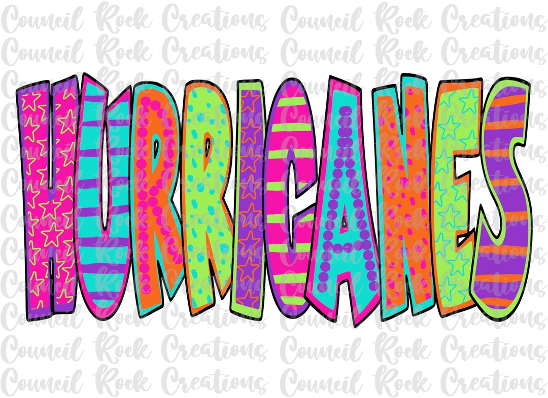 Hurricanes PNG, Colorful, School Spirit, Team Spirit, Digital Gile ...