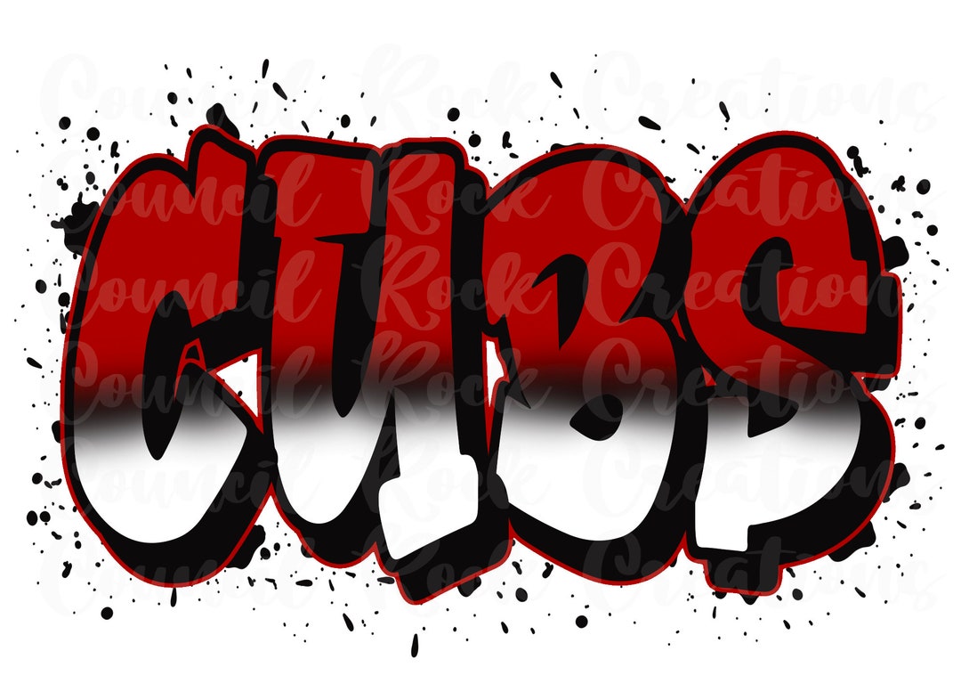 Cubs PNG | Graffiti | Digital File | Sublimation Download - Etsy