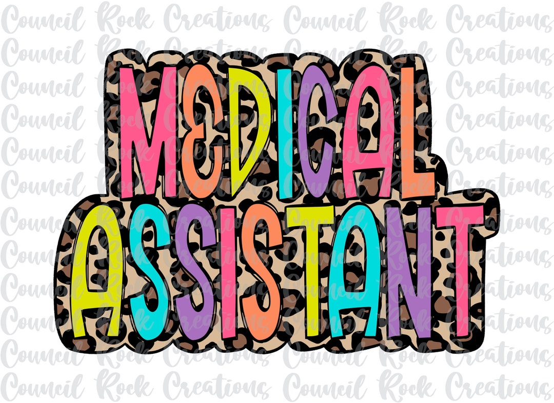 Medical Assistant PNG, Colorful, Leopard, Medical, Occupation, Digital ...