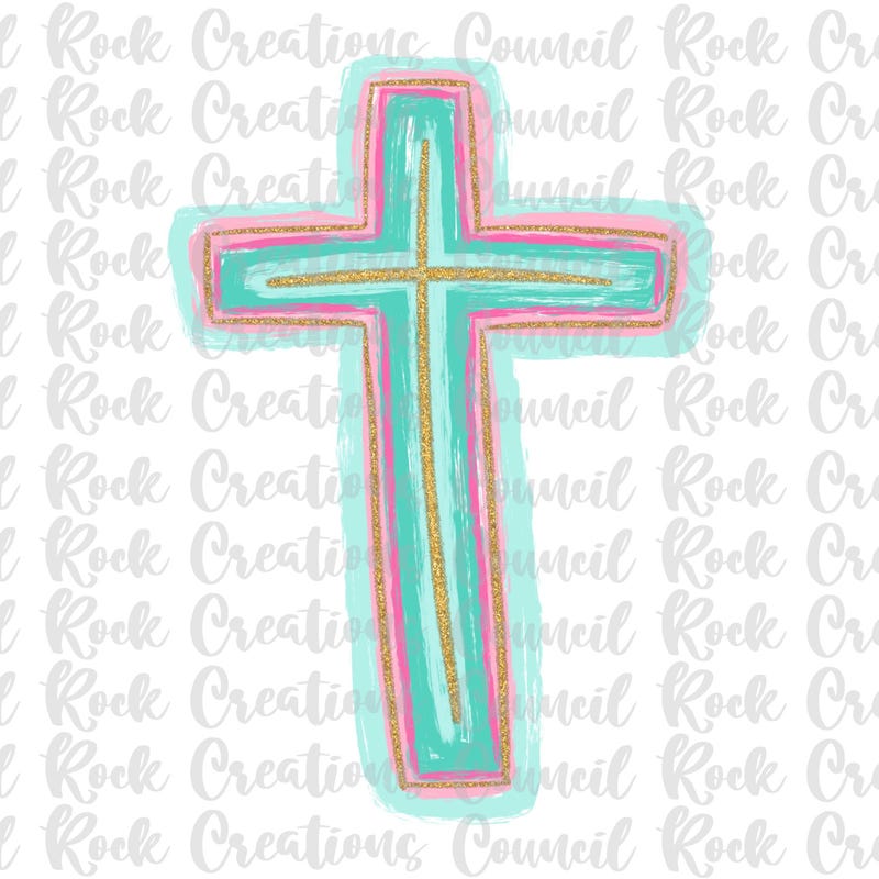 Painted Cross - Etsy