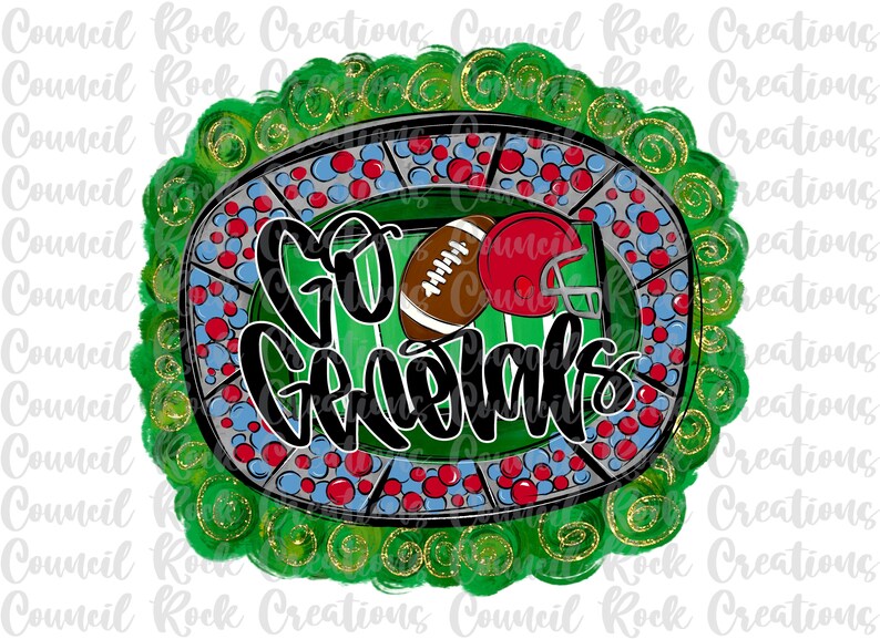 Go Generals PNG, Stadium, Helmet, Football, Hand Lettered, Game Day ...