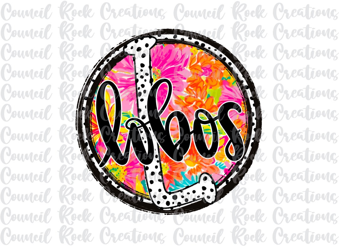 Lobos Png, Dalmatian Dots Doodle Letter, Bright Tropical Floral, Mascot ...