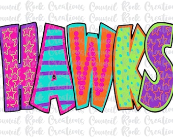 Hawks Svg Hawks Svg Dxf Eps Png. Hawks Word Art Svg Hawks - Etsy