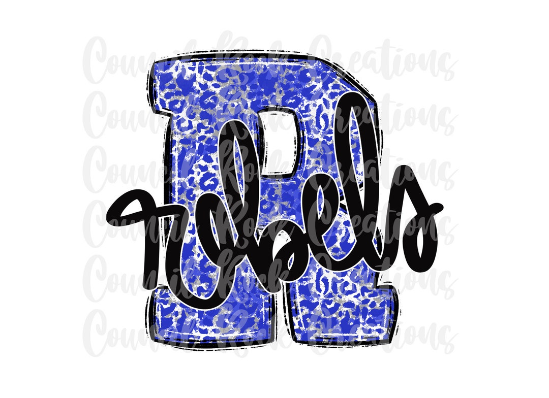 Reeltown Rebels PNG | Grunge Cheetah Print | Digital File | Sublimation ...