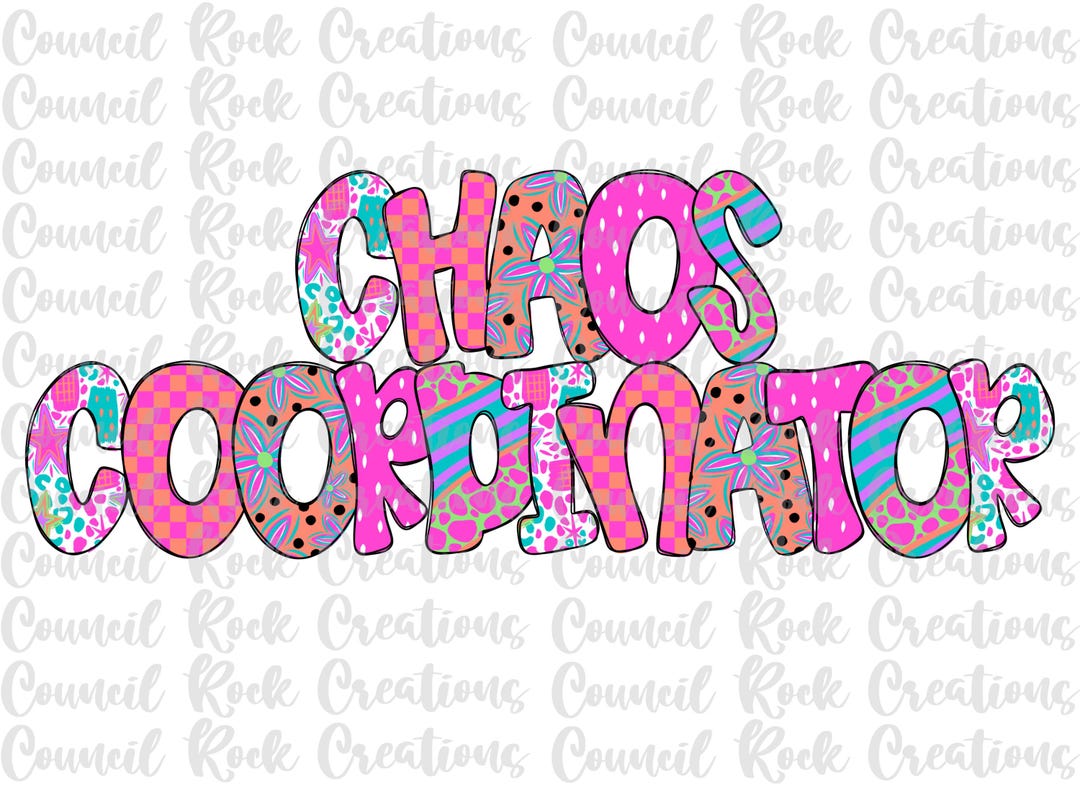 Chaos Coordinator Png, Colorful, Funky and Fun, School, Teacher, Hand ...