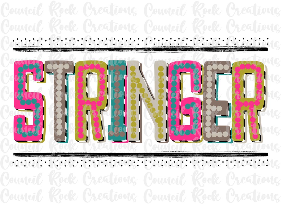 Stringer PNG, Colorful Retro Dots Print, School Spirit, Team Spirit ...