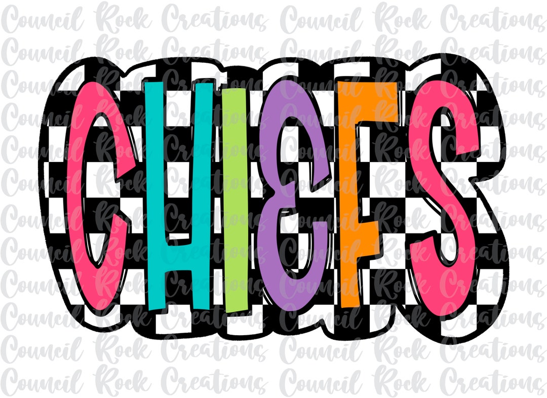 Chiefs PNG, Colorful, Checkered Print, Mascot, School Spirit, Team ...