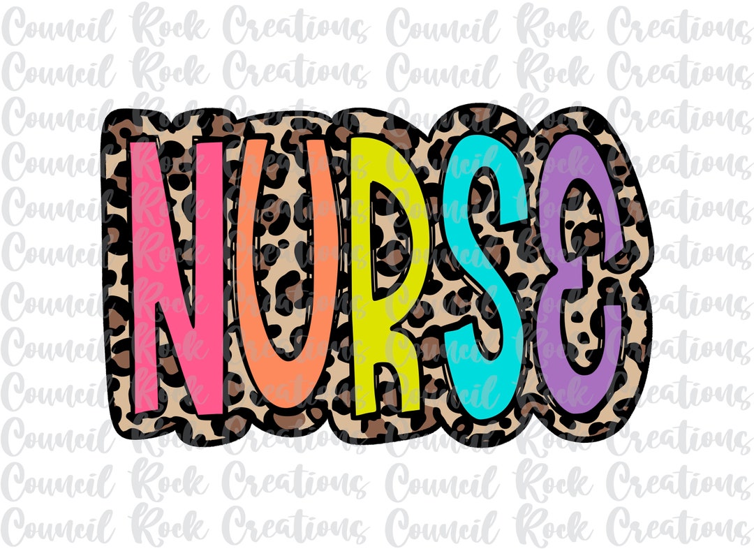 Nurse PNG, Colorful, Leopard, Medical, Occupation, Digital Gile ...