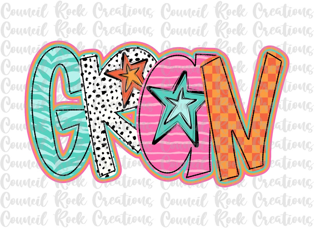 Gran Png, Colorful, Checkered, Zebra Print, Dalmatian Dots, Hand ...