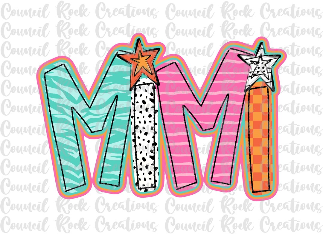 Mimi Png, Colorful, Checkered, Zebra Print, Dalmatian Dots, Hand ...