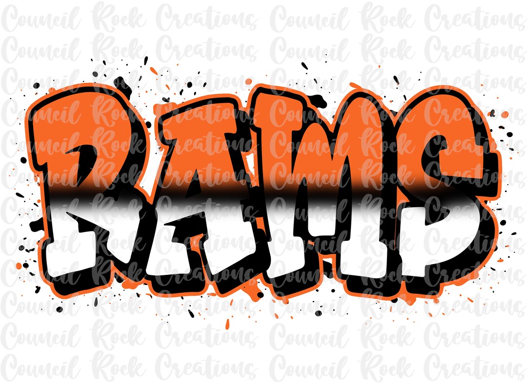 Rams PNG | Graffiti | Digital File | Sublimation Download | School ...