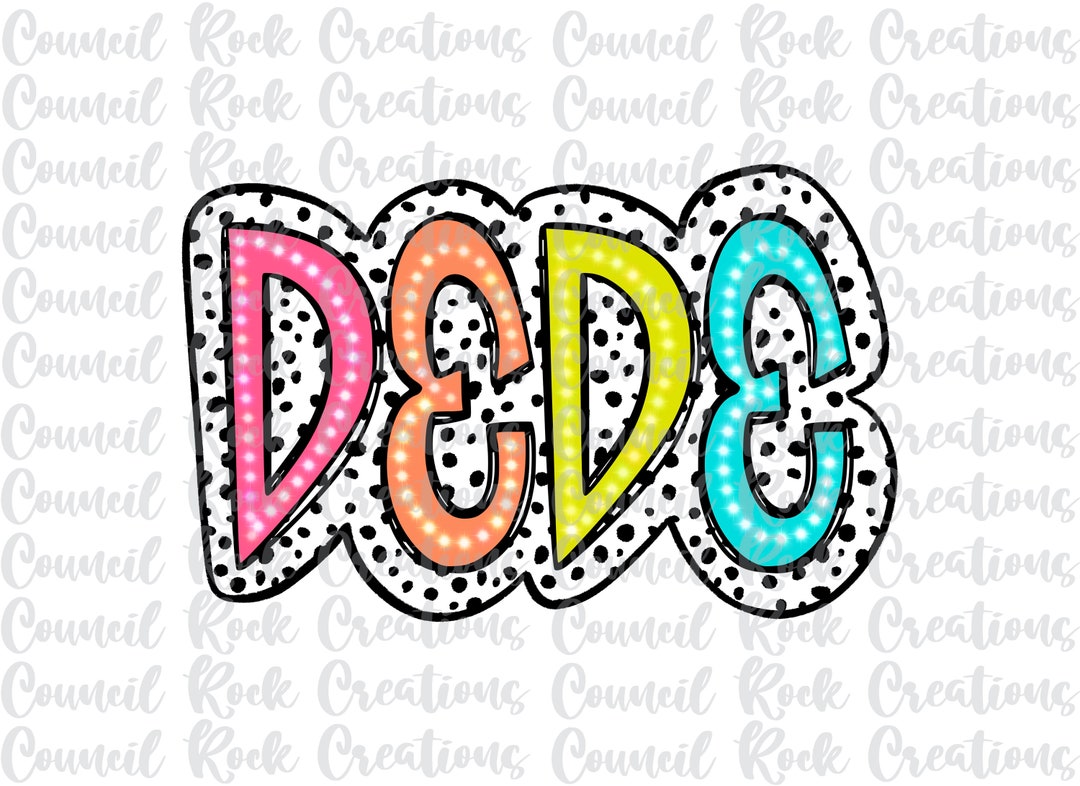 Dede PNG, Bright Doodle, Dalmatian Dots, Digital File, Sublimation ...