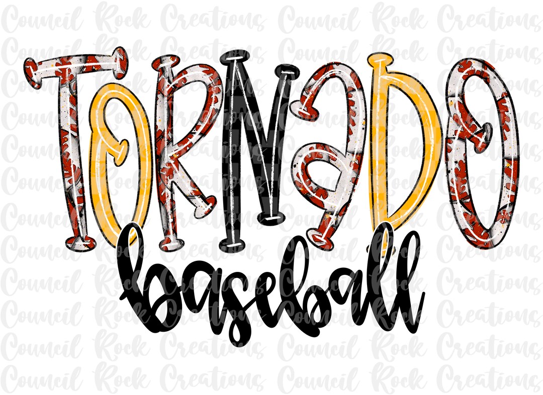 Tornado PNG, Baseball Scribble, Hand Lettered, School Spirit, Team ...