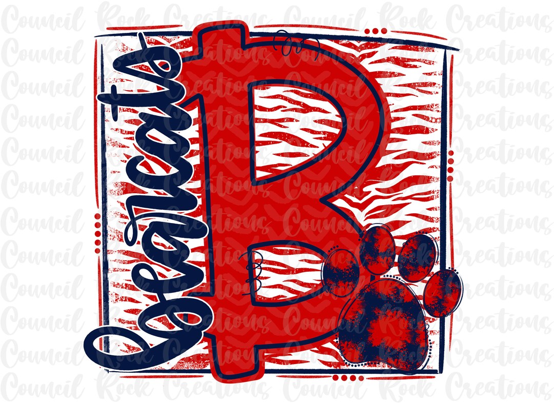 B Bearcats PNG, Animal Print, Doodle Letter, School Spirit, Digital ...