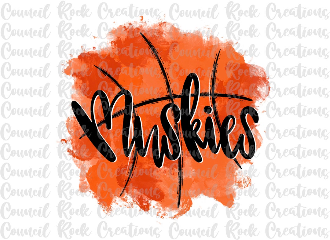 Muskies Basketball Splatter PNG, School Spirit, Sports, Mascot, Digital ...