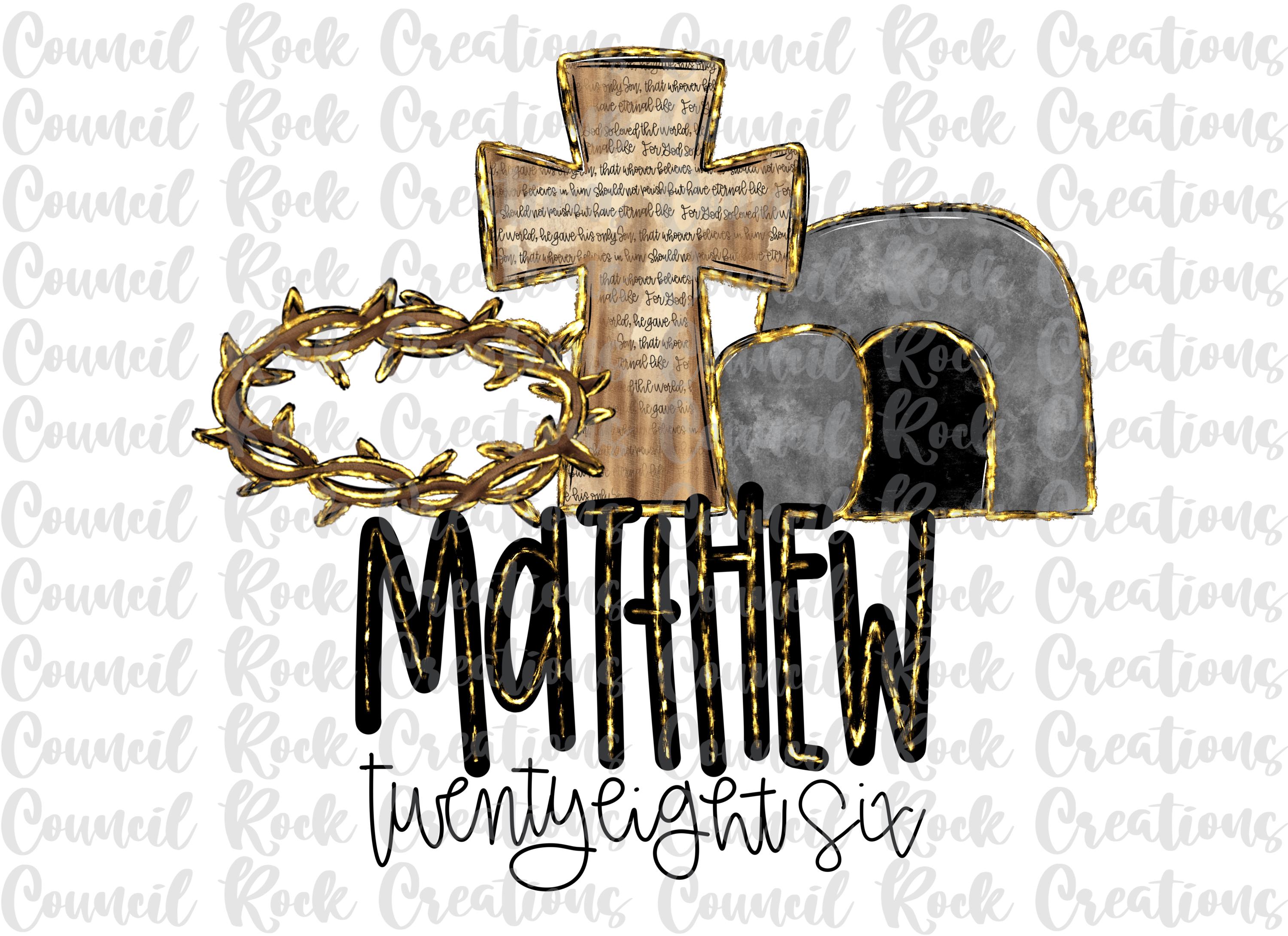 Matthew Twenty Eight Six PNG, Cross, Crown of Thorns, Empty Tomb ...