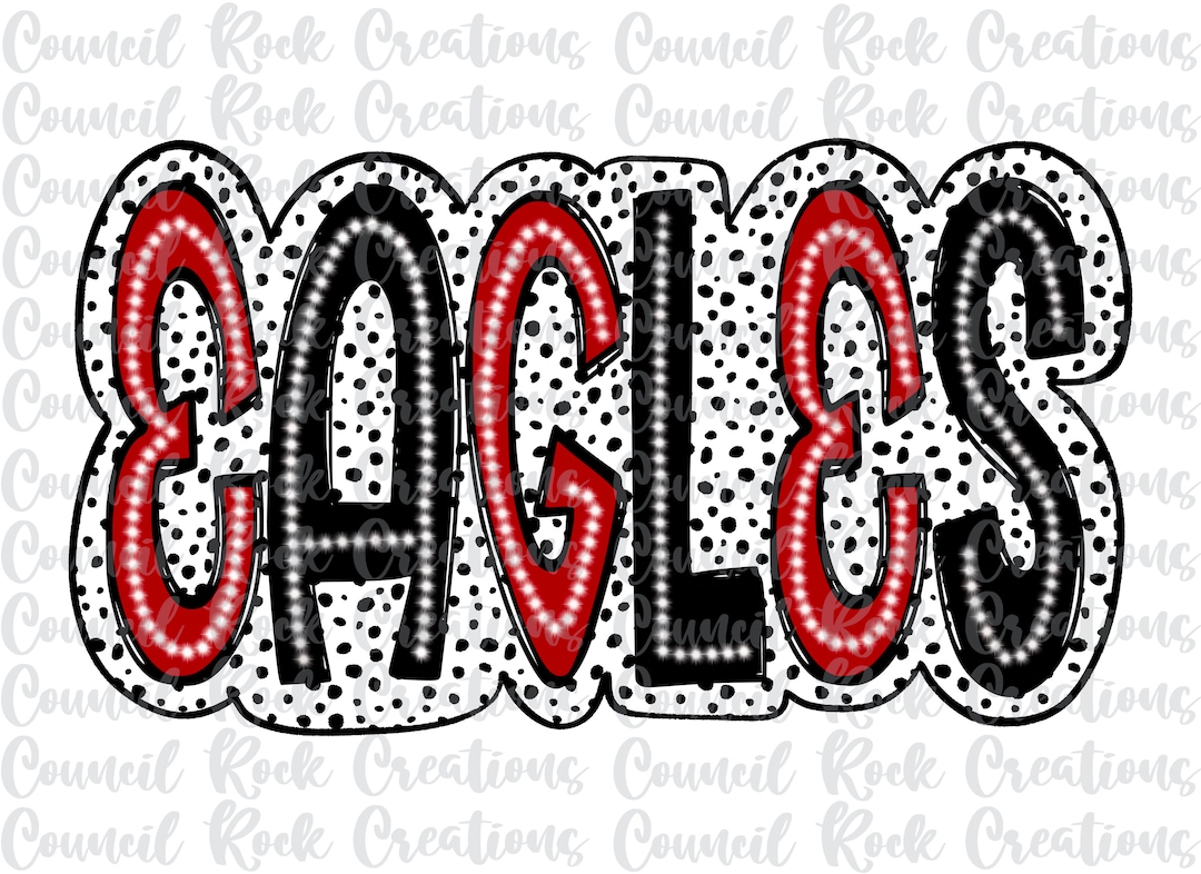 Eagles PNG, Dalmatian Dots, Mascot, School Spirit, Team Spirit, Digital ...