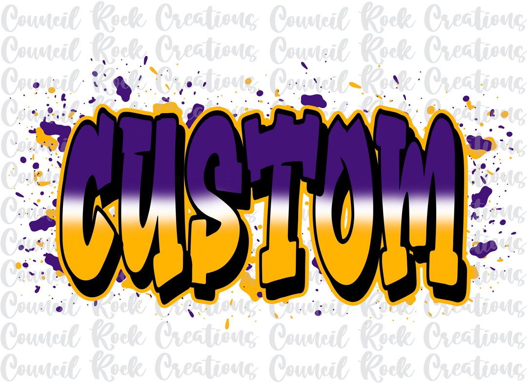 Custom Made to Order Graffiti Mascot PNG, School Spirit, Digital File ...