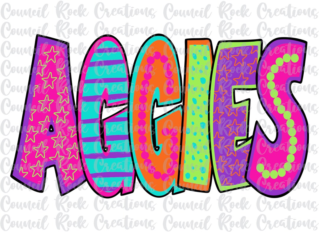 Aggies PNG, Colorful, School Spirit, Team Spirit, Digital Gile ...