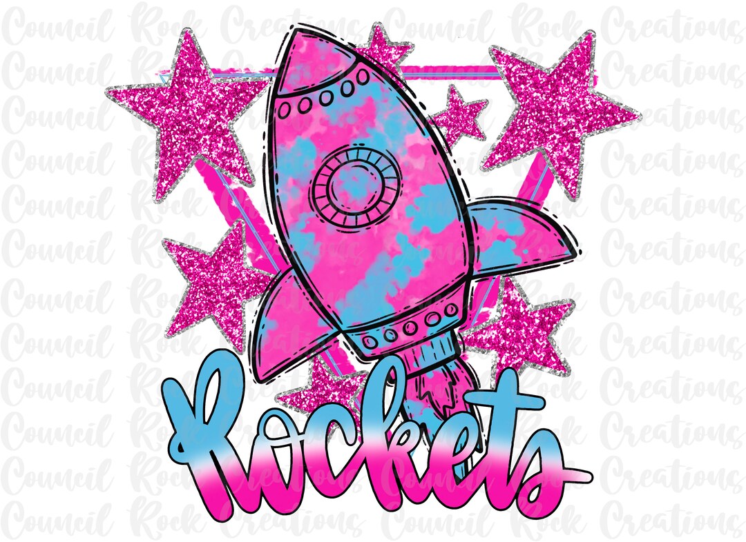 Rockets PNG, Preppy Mascot, Glitter Stars, School Spirit, Team Spirit ...