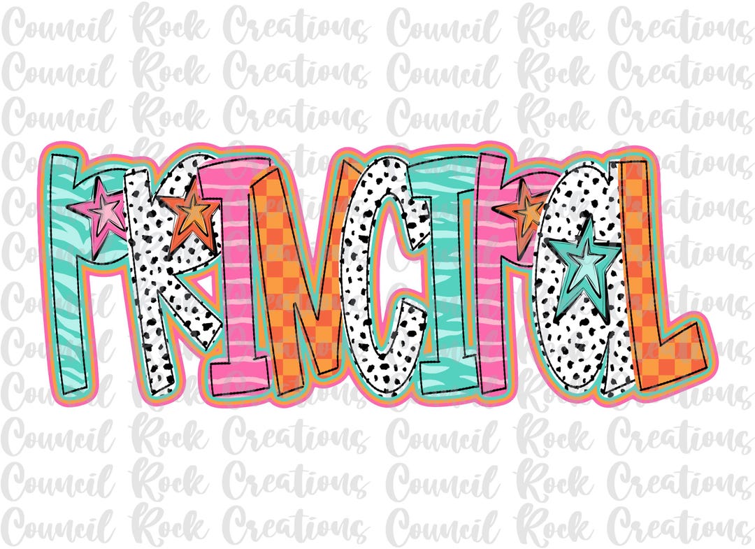 Principal Png, Colorful, Checkered, Zebra Print, Dalmatian Dots, Hand ...