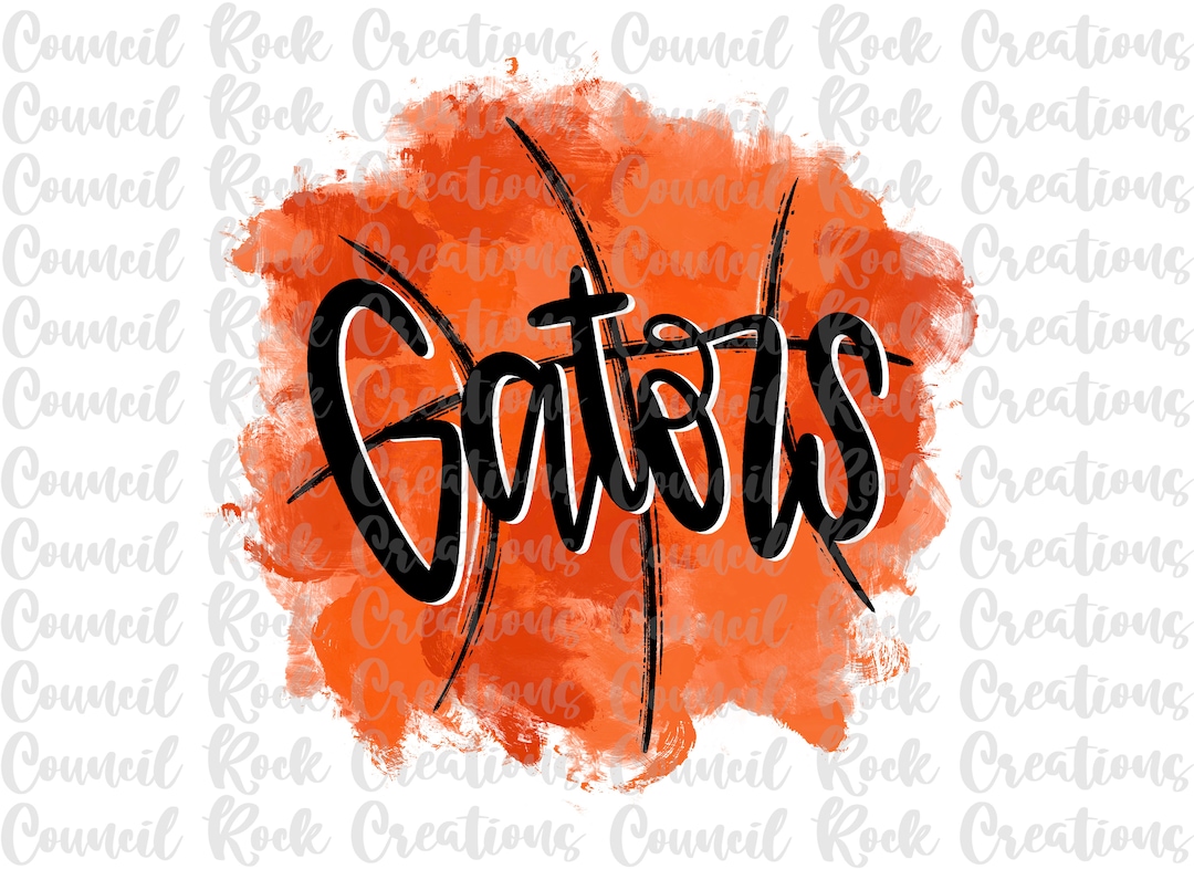 Gators Basketball Splatter PNG, School Spirit, Sports, Mascot, Digital ...